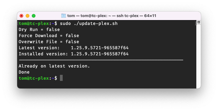 Update Plex Server on Ubuntu automatically