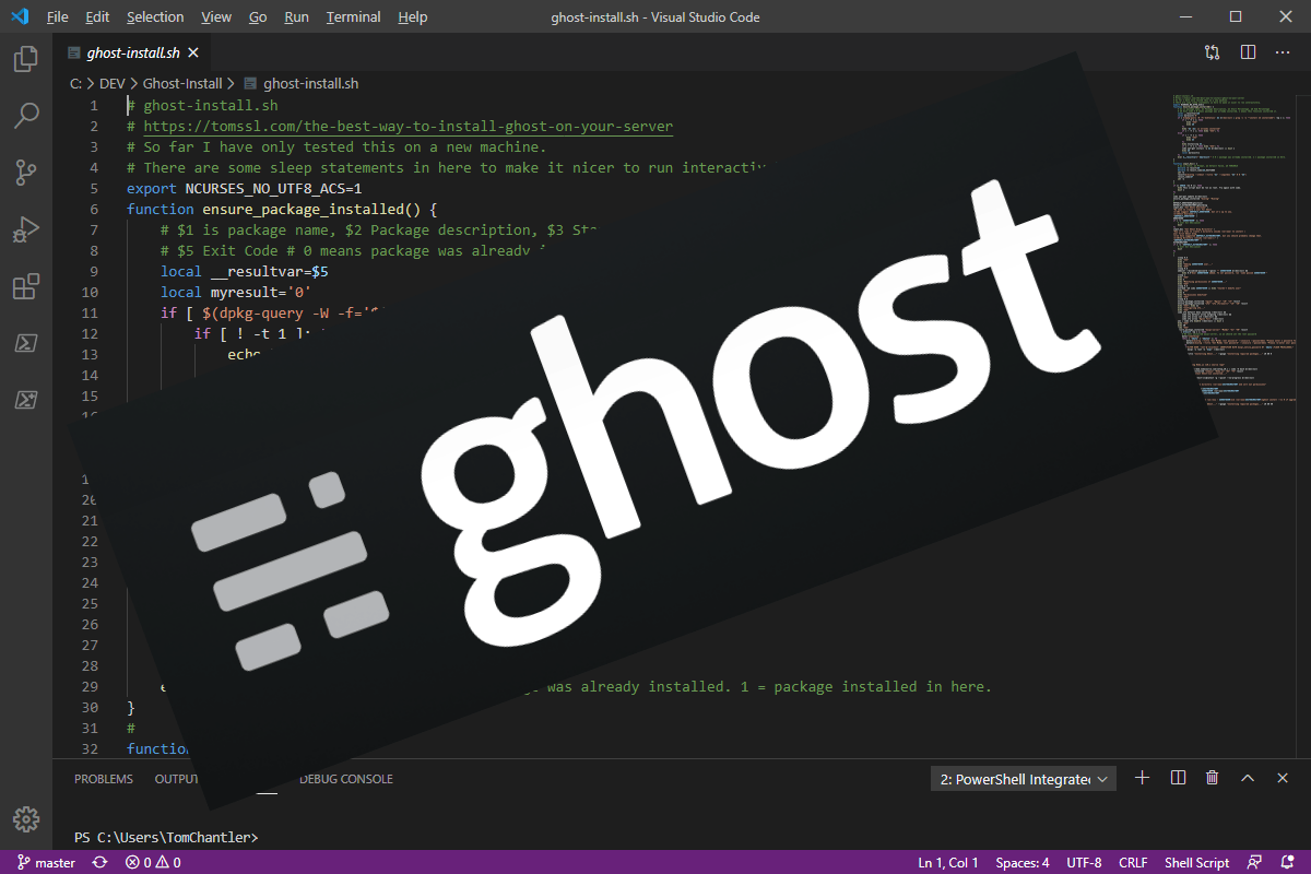 The best way to install Ghost on your server